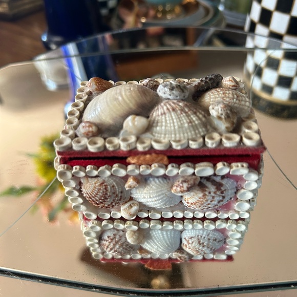Vintage | Accents | Vintage Rectangle Seashell Trinket Box | Poshmark